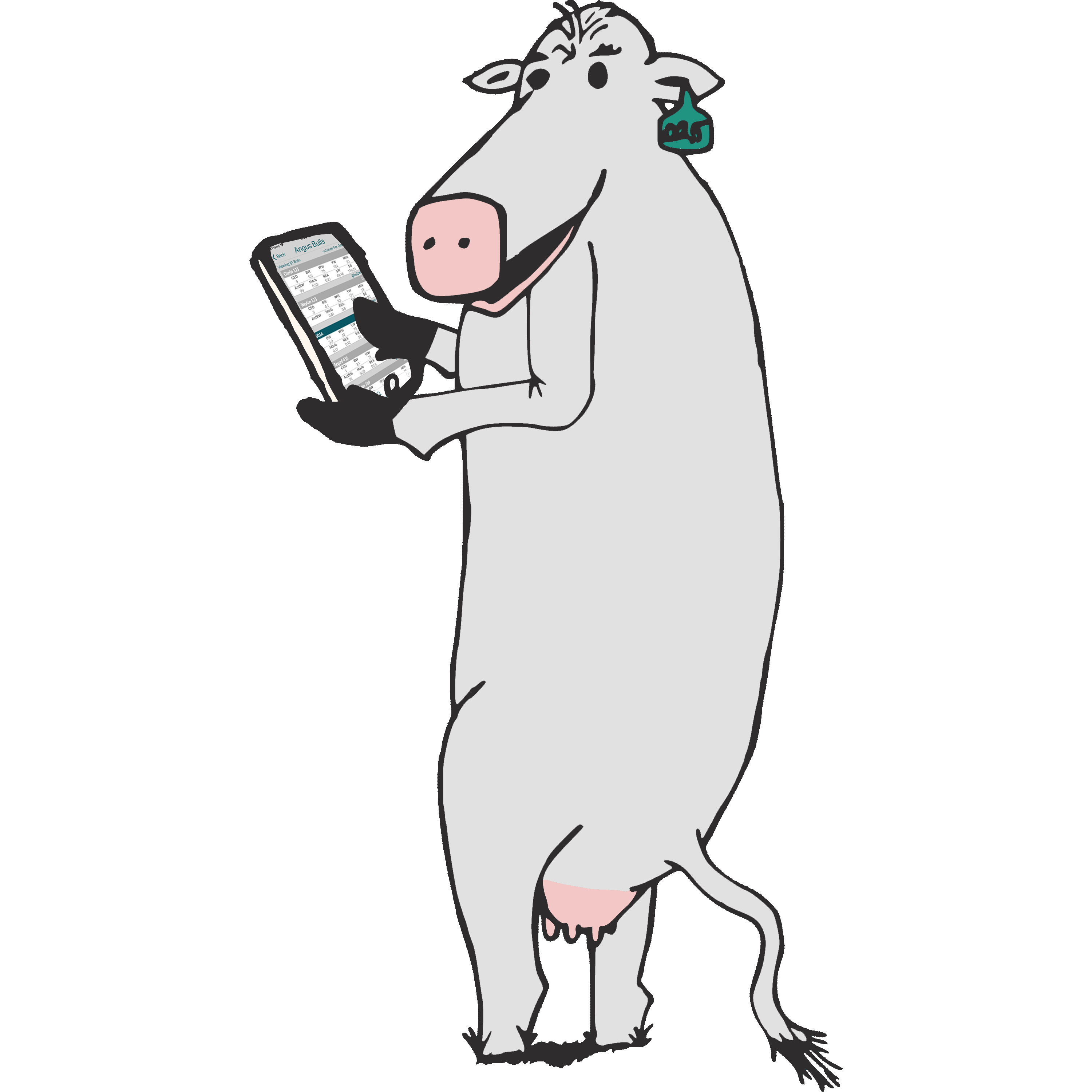 Phone Cow Sticker by BullPEN for iOS & Android | GIPHY