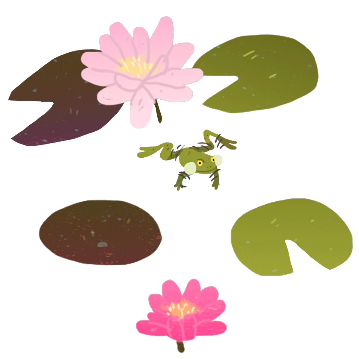 Summer Frog Sticker by Lara Paulussen for iOS & Android | GIPHY