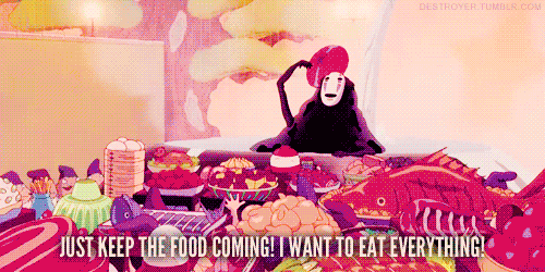 New trending GIF tagged happy food eating via… | Trending Gifs