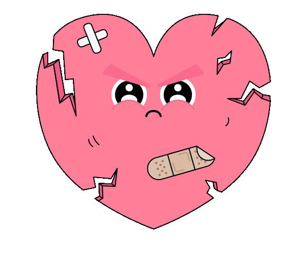 Sad Heart Sticker by James Huson for iOS & Android | GIPHY