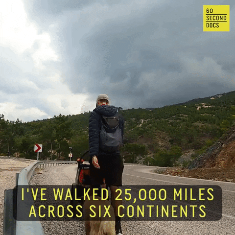 Happy Walking GIF by 60 Second Docs - Find & Share on GIPHY