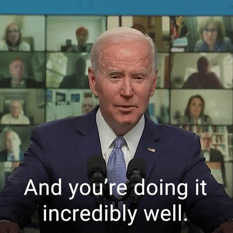 Joe Biden Good Job GIF by The Democrats - Find & Share on GIPHY