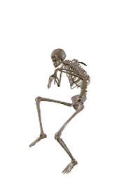 Transparent Skeleton Gif