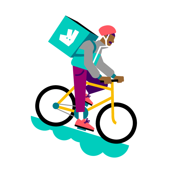 Rider Sticker by Deliveroo for iOS & Android | GIPHY