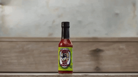 Hot Sauce Bottles GIF by Tijuana Flats - Find & Share on GIPHY