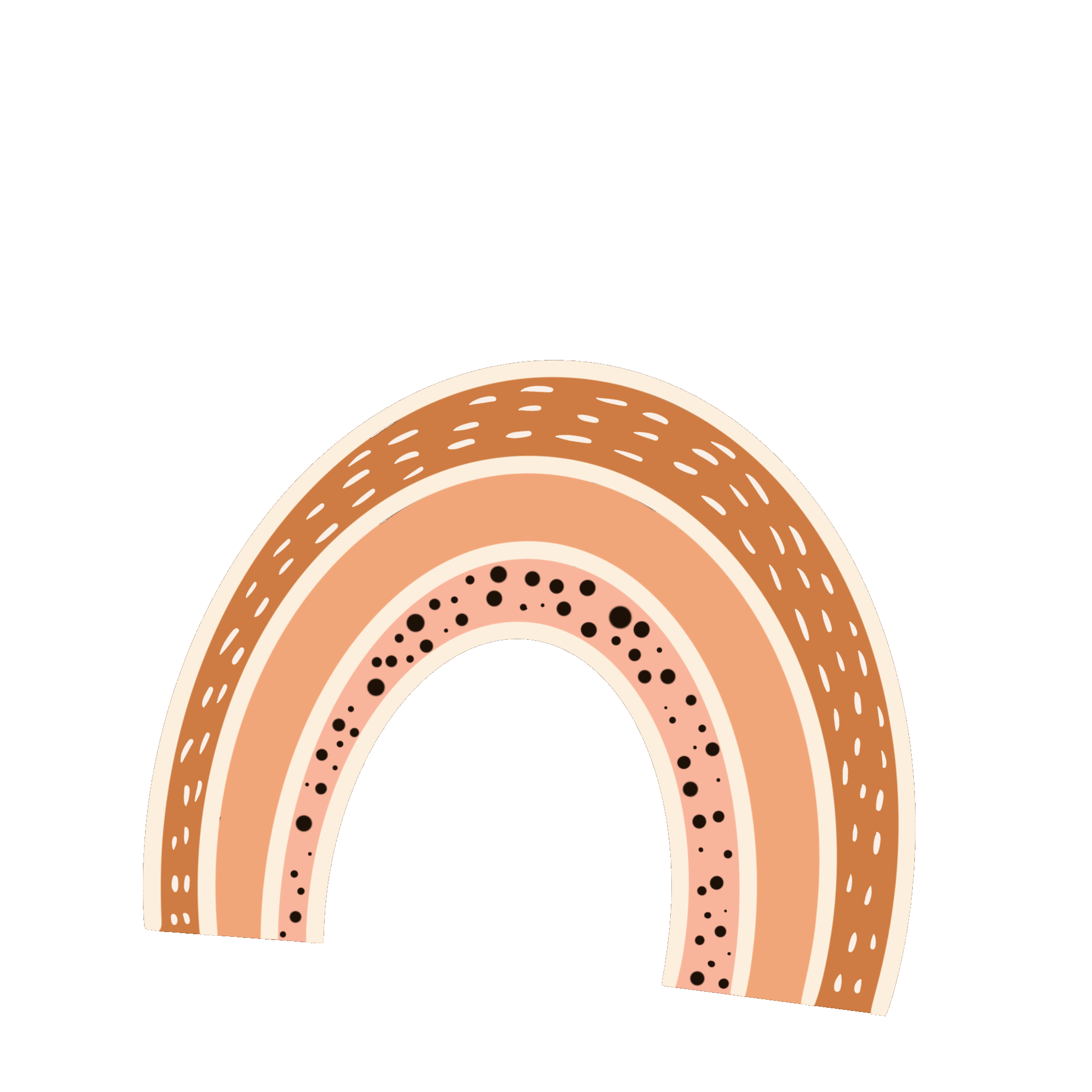 Rainbow Boho Sticker by Lauren Fox for iOS & Android | GIPHY