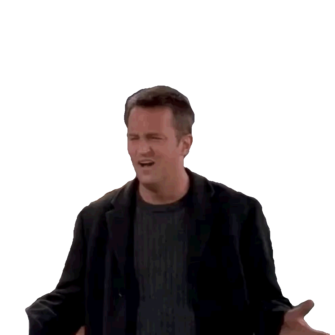 Chandler Bing Glimlach Gif