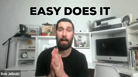 Settle Down Take It Easy GIF by Rob Jelinski Studios, llc. - Find ...