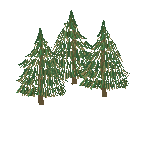 Pine Trees Sticker by Noelle Downing for iOS & Android | GIPHY