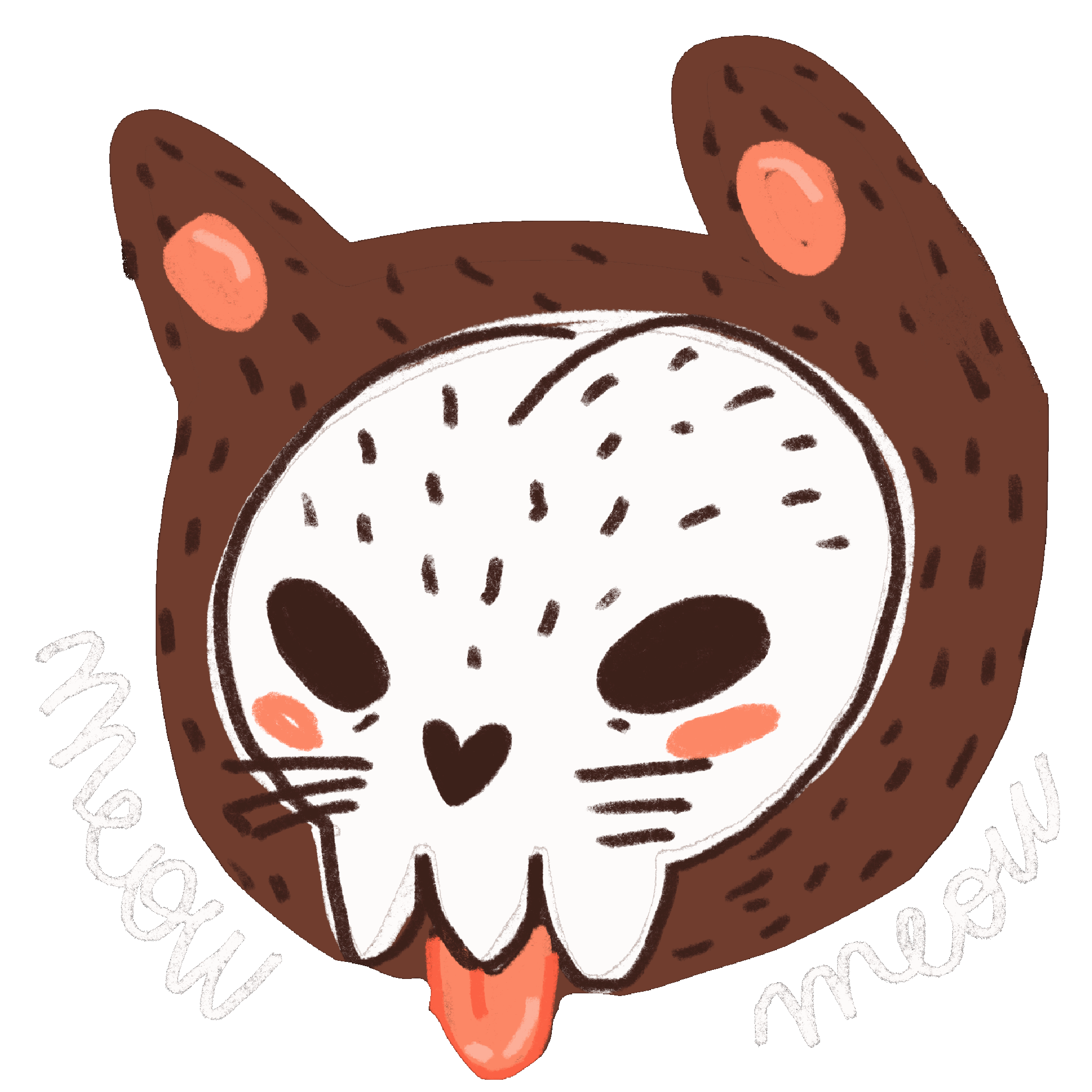 Cat Skull Sticker by Amvredebuei for iOS & Android | GIPHY