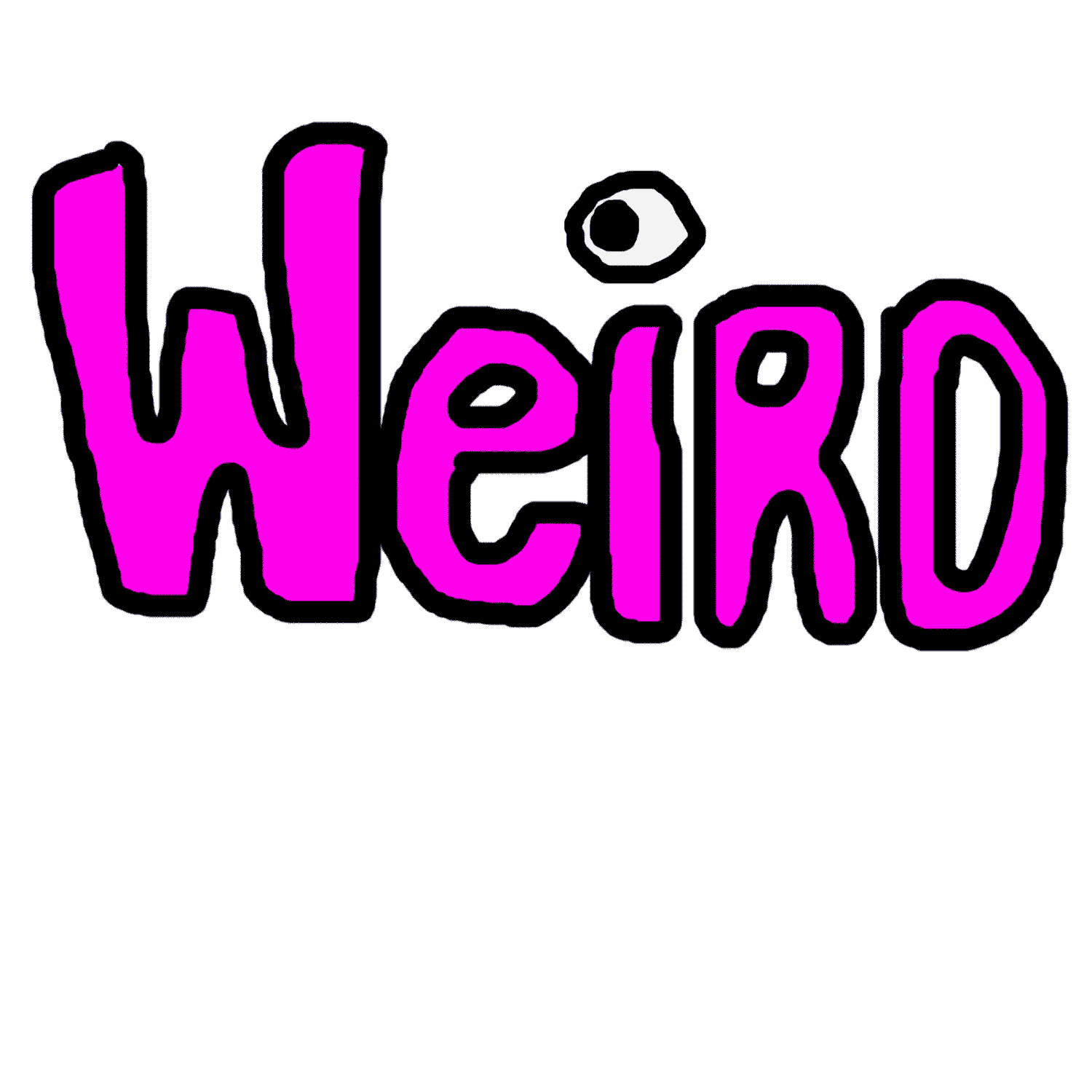 Weird Pink Sticker by Sketchbrooke for iOS & Android | GIPHY