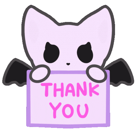 Bat Thank You Sticker for iOS & Android | GIPHY