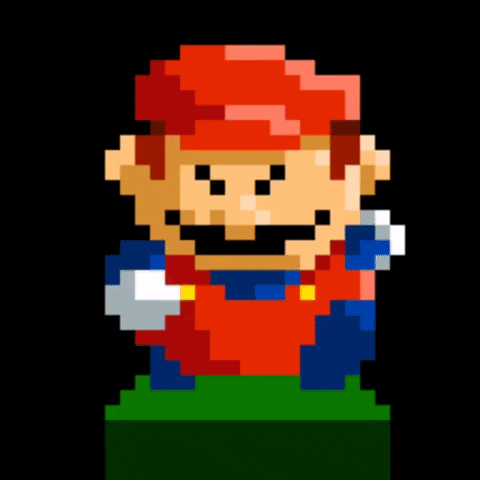 8 Bit Mario Running Gif