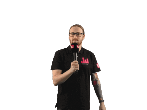 Interview Mic Sticker by Bax Music for iOS & Android | GIPHY