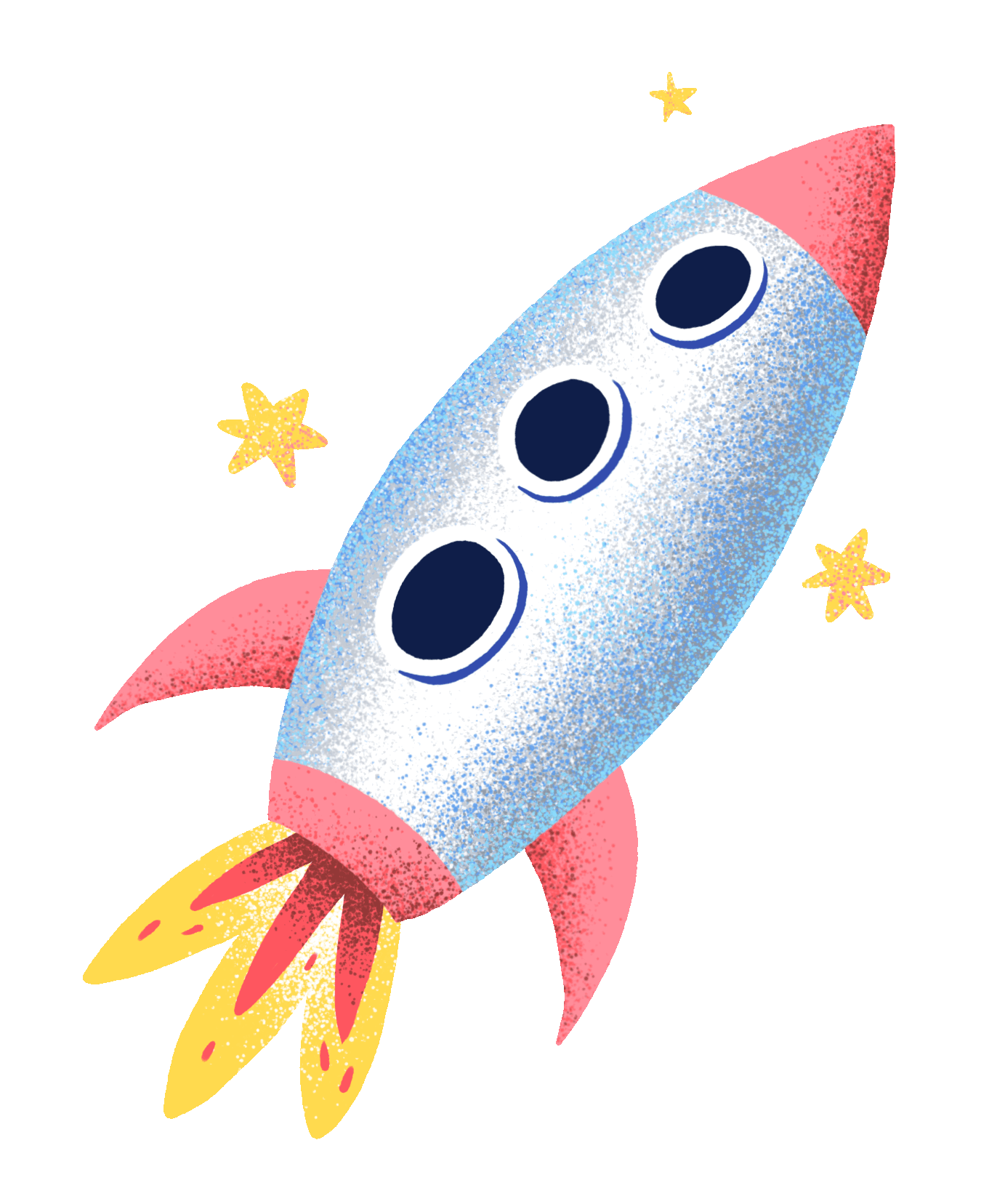 Space Rocket Sticker by Susann Hoffmann for iOS & Android | GIPHY
