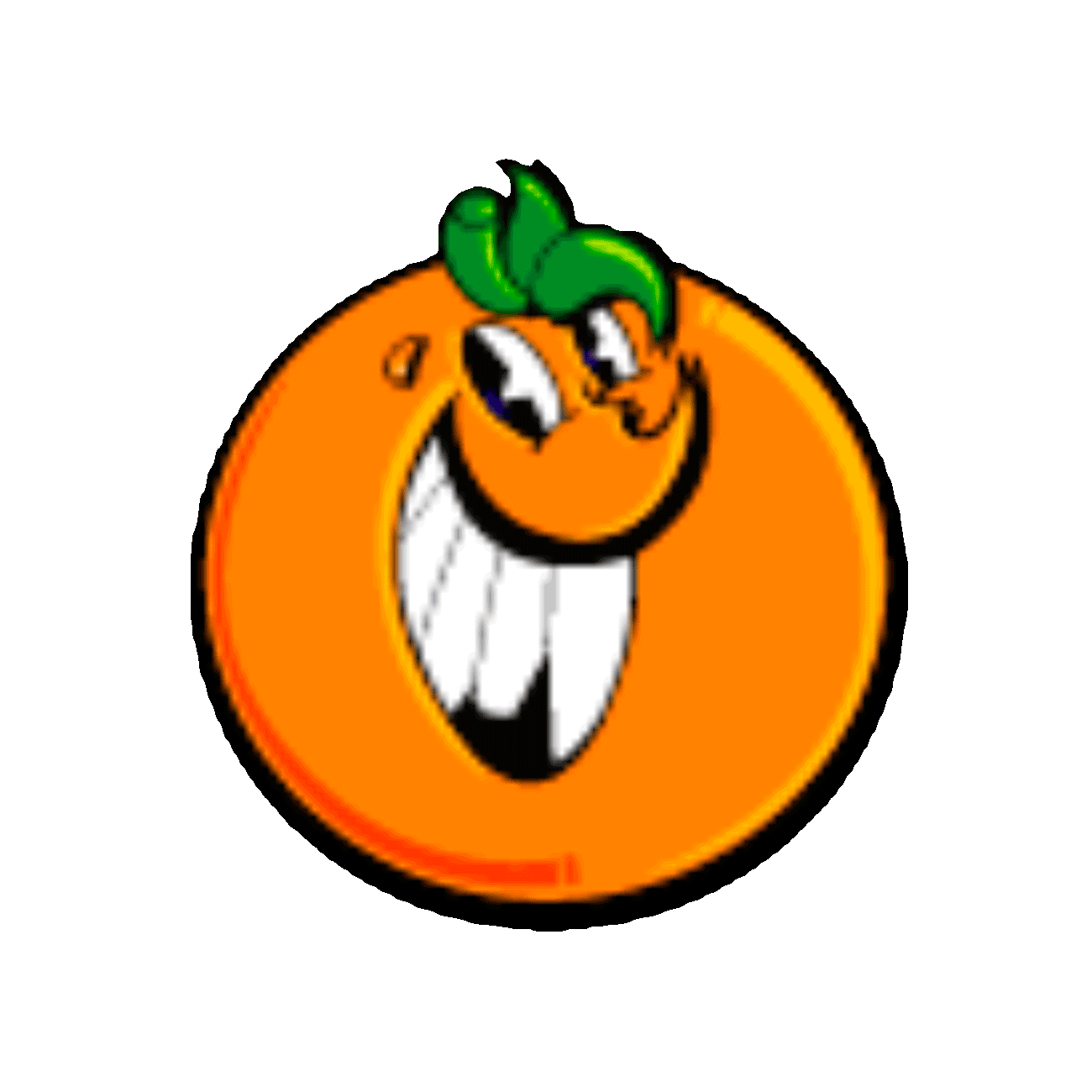 Orange Sticker by Atomiko for iOS & Android | GIPHY