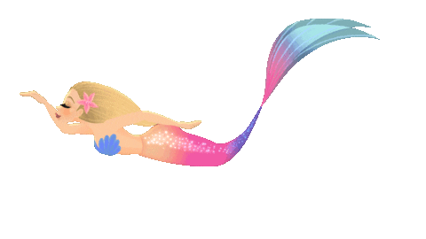 Pool Party Mermaid Tail Sticker by Mermaid_Lux for iOS & Android | GIPHY