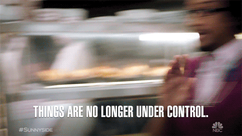 This Is Fine Out Of Control GIF by Sunnyside - Find & Share on GIPHY