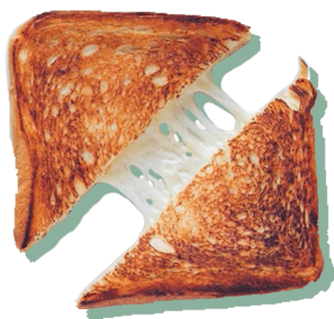 Grilled Cheese Food Sticker by Social Friendz for iOS & Android | GIPHY