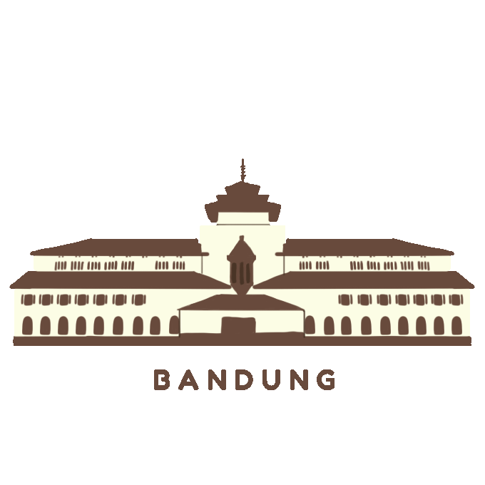 Gedung Sate City Sticker by Dita W. Yolashasanti for iOS & Android | GIPHY