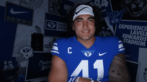 Yep Head Nod GIF by BYU Cougars - Find & Share on GIPHY