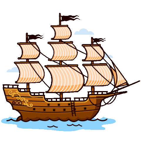 Animated Pirate Ship Gif