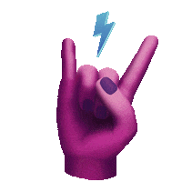 Rock Out Sticker by Facebook for iOS & Android | GIPHY