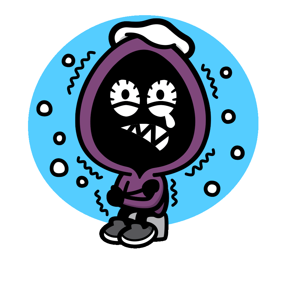 Cartoon Freezing Sticker by Naeleck for iOS & Android | GIPHY