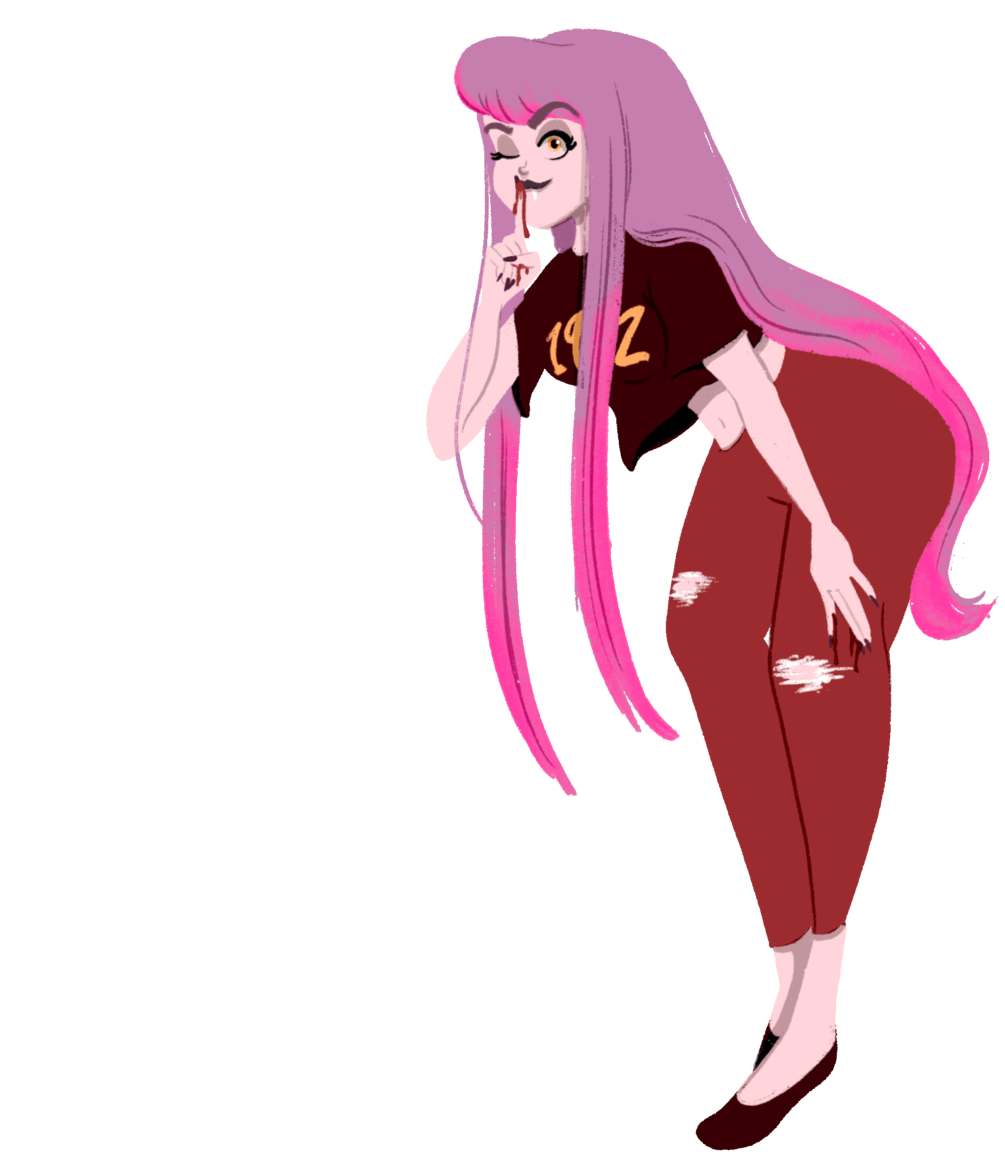 Pink Wink Sticker for iOS & Android | GIPHY