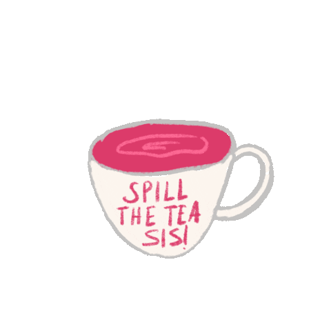 Pink Tea Sticker for iOS & Android | GIPHY