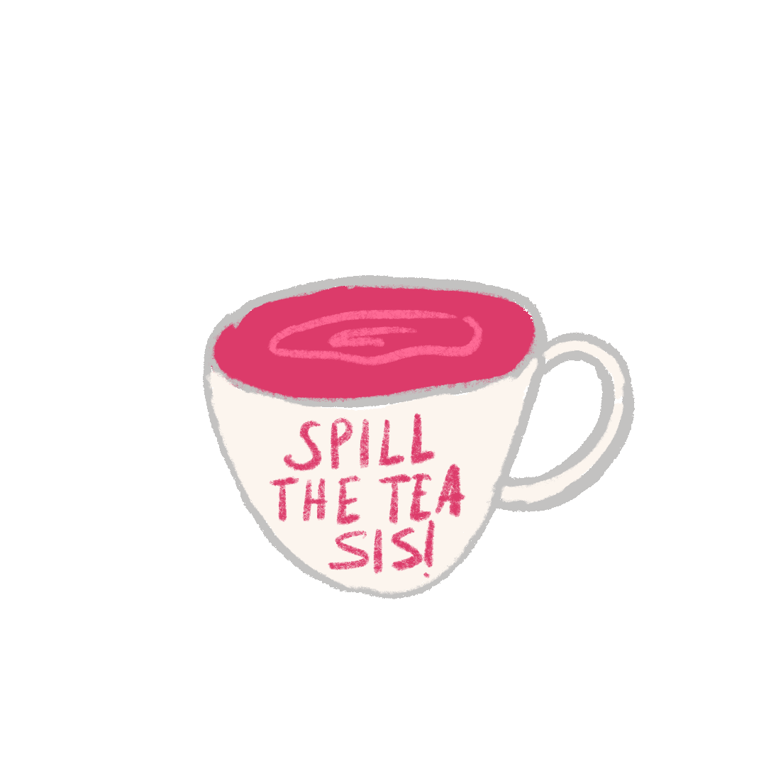 Pink Tea Sticker for iOS & Android | GIPHY