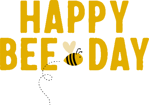 Happy Birthday Bee Sticker by lushra for iOS & Android | GIPHY
