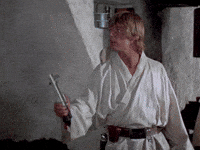 Gif Animado De Luke Skywalker Force Kick | Star Wars Fanon | Fandom