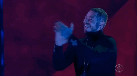 Post Malone Applause GIF by Recording Academy / GRAMMYs - Find & Share ...