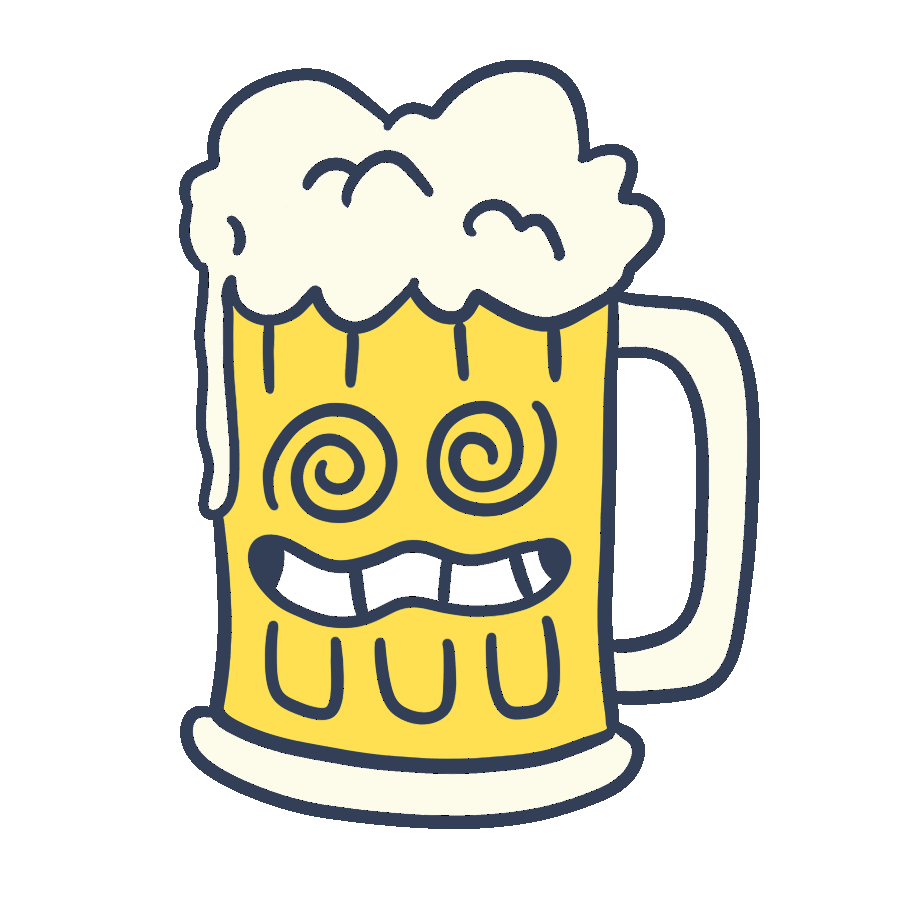 Party Beer Sticker by Blake Jones for iOS & Android | GIPHY