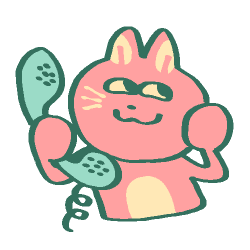 Cat Pink Sticker by rita wita for iOS & Android | GIPHY