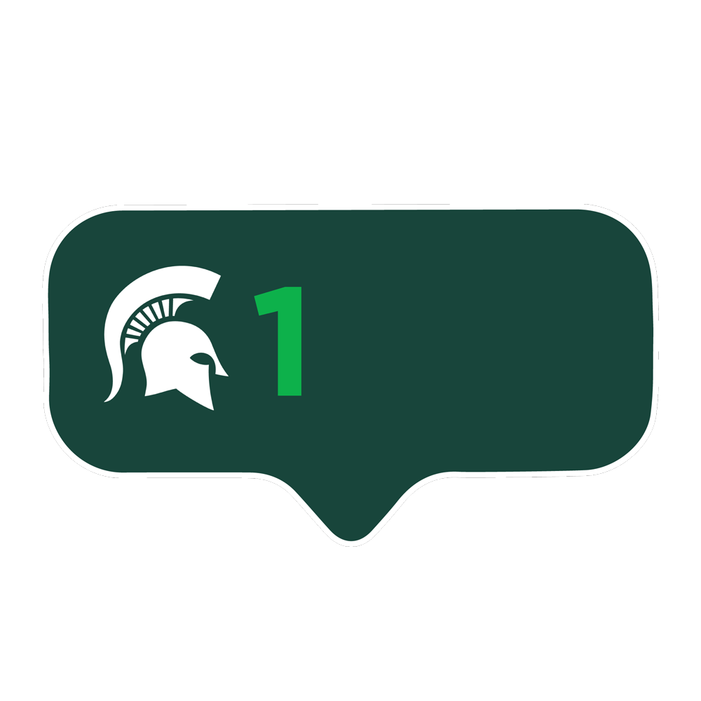 Msu Go Green Sticker by Michigan State University for iOS & Android | GIPHY