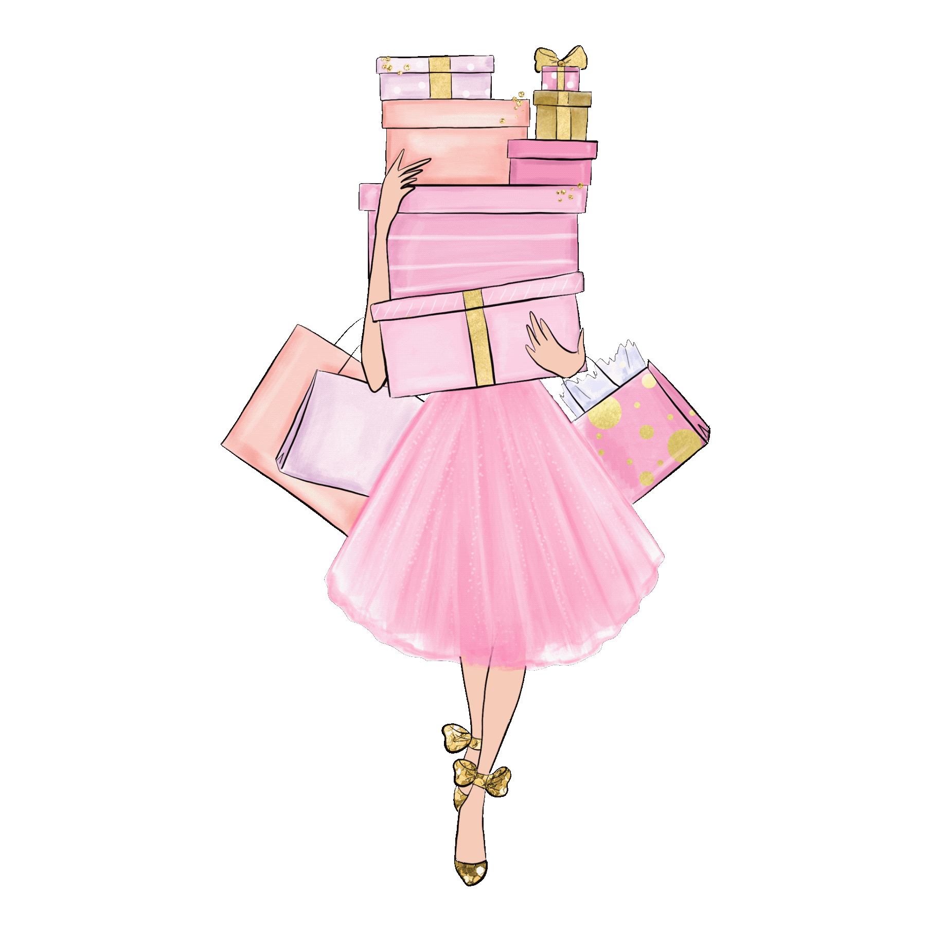 Pink Shopping Sticker for iOS & Android | GIPHY