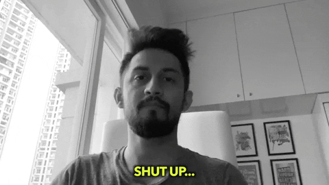 Ssh Shut Up GIF by DigitalPratik™ - Find & Share on GIPHY