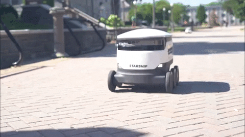 Robot Delivery GIF by James Madison University - Find & Share on GIPHY