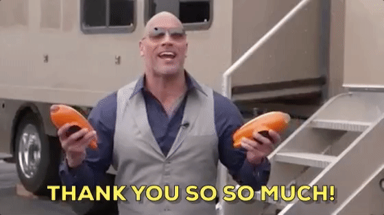 The Rock Thank You GIF by Kids Choice Awards 2018 - Find & Share on GIPHY