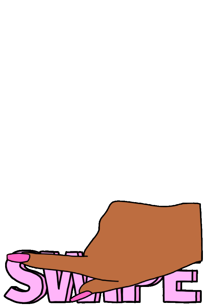Hand Swipe Up Sticker by 1900BADDEST for iOS & Android | GIPHY