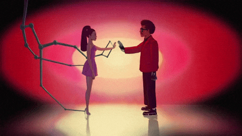 The Weeknd & Ariana Grande “Save Your Tears (Remix)” GIFs on GIPHY - Be Animated