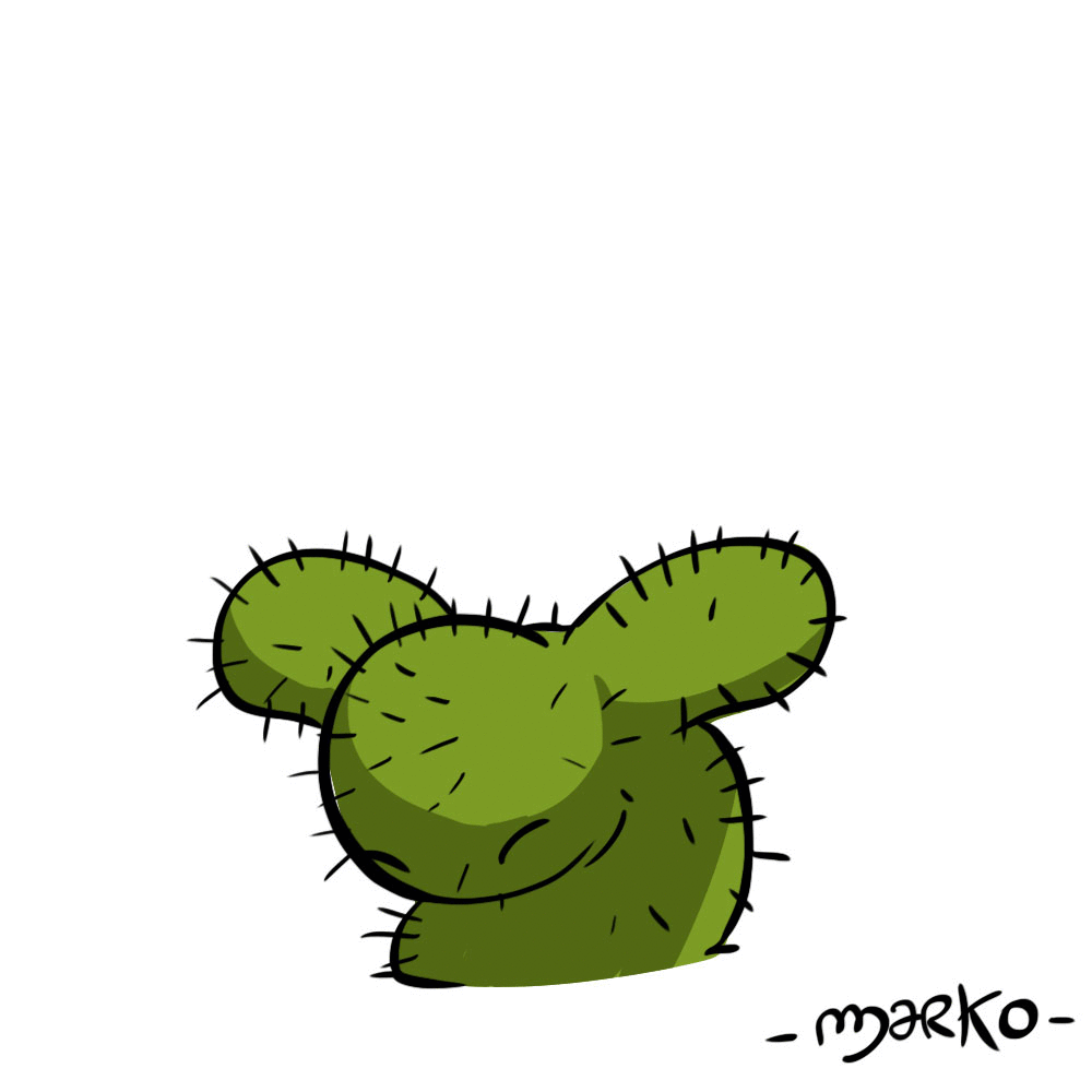 Happy Cactus GIF by marko - Find & Share on GIPHY