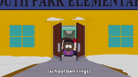 School Bell Ringing Gif