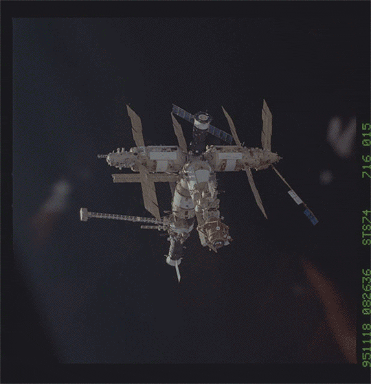 Mir Space Station GIFs - Get the best GIF on GIPHY