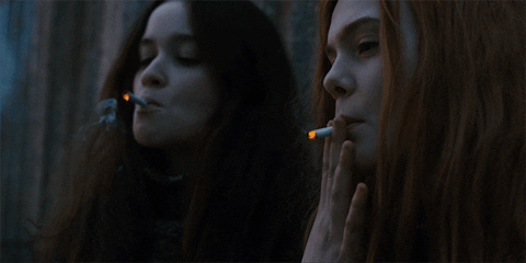 Elle Fanning Smoking GIF by A24 - Find & Share on GIPHY
