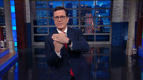 Stephen Colbert Middle Finger GIF by The Late Show With Stephen Colbert ...