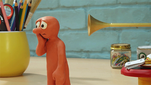 Surprised Wake Up GIF by Aardman Animations - Find & Share on GIPHY