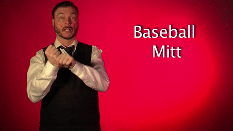 Sign Language Baseball Mitt GIF by Sign with Robert - Find & Share on GIPHY